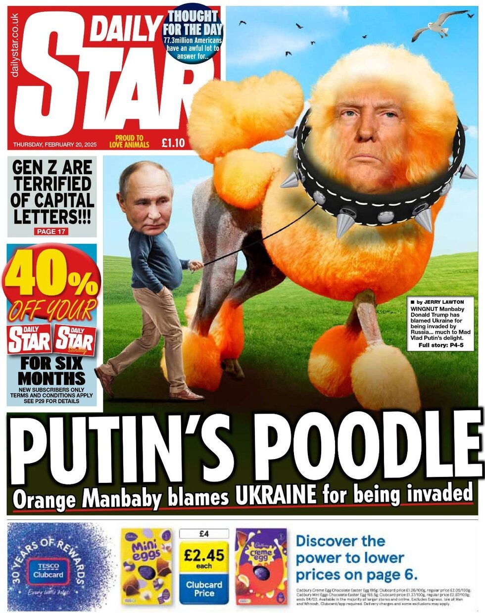 Daily Star Releases Satirical Cover Featuring Trump - Hell on Earth ...